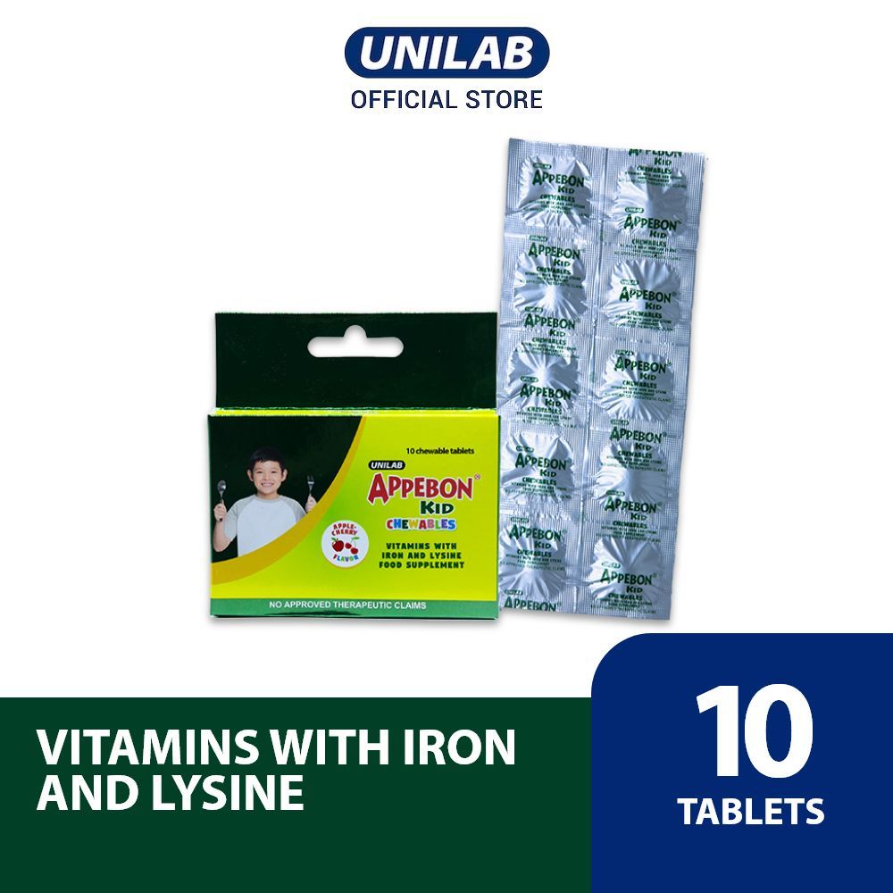Appebon Kids Chewables Vitamins with Iron and Lysine Food Supplments ...