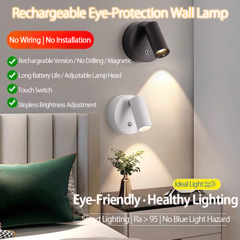 【Spotlight Touch]】Altar lamp Magnetic Base Led Wireless Wall Light USB ...