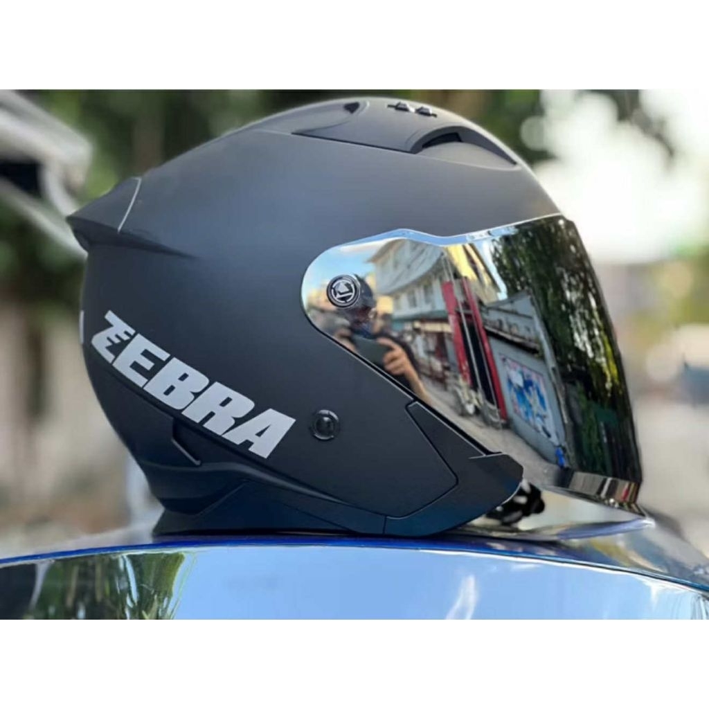 ZEBRA HALF-FACE HELMET | Shopee Philippines