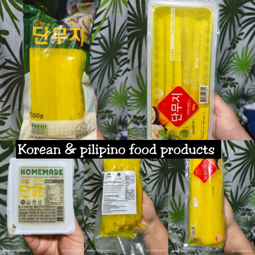 Korean Pickled Radish Danmuji Takuan for Side Dish 350/400gram | Shopee ...
