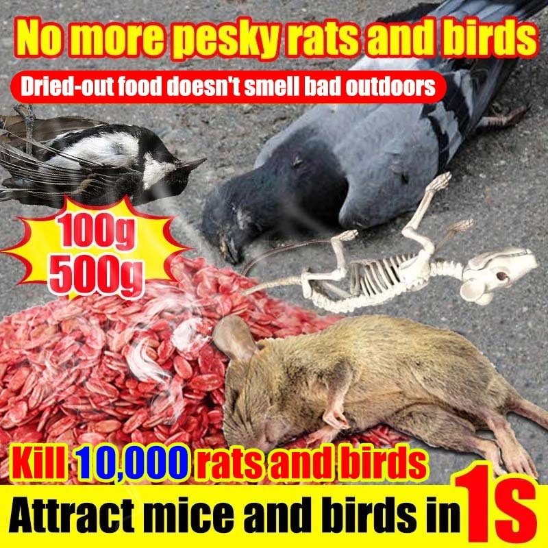No more pesky rats and birds rat killer poison 500g Harmless to people ...