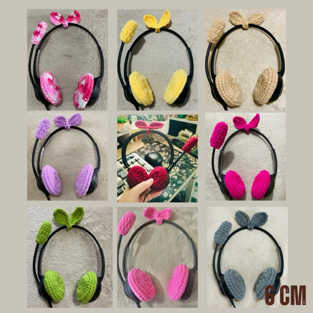 SPROUT Crochet GANTSILYO 6cm Headset Ear Cover w/ Mouth pc cover ...