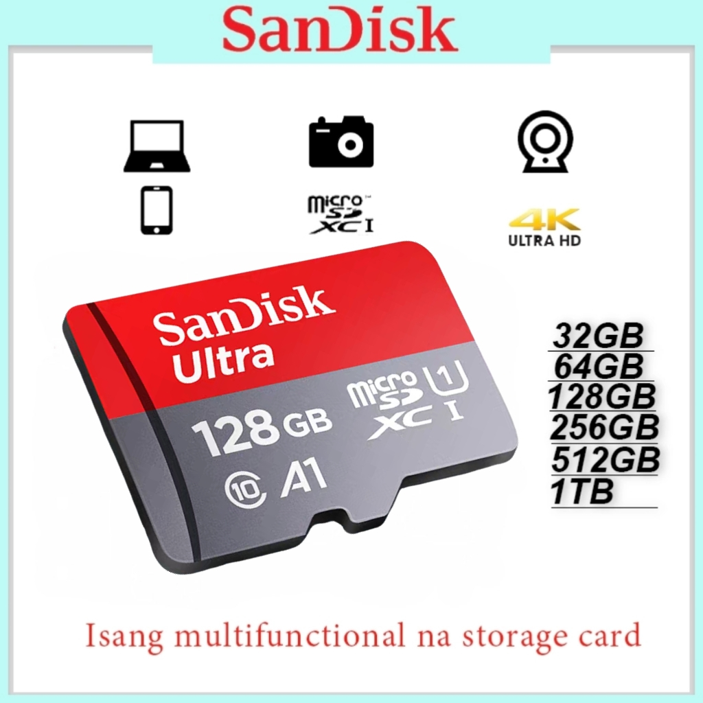 SanDisk A1 Ultra Micro SDXC 32GB-1TB Micro SD Cards Memory Card SDXC ...
