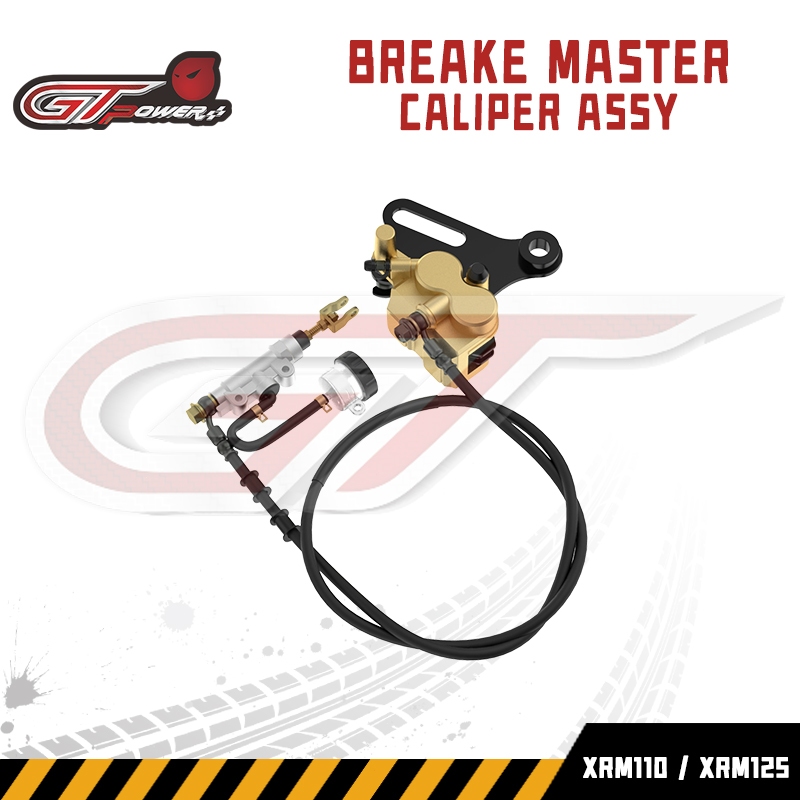 REAR BRAKE MASTER CALIPER ASSY XRM110 / XRM125 REAR CALIPER WITH REAR ...