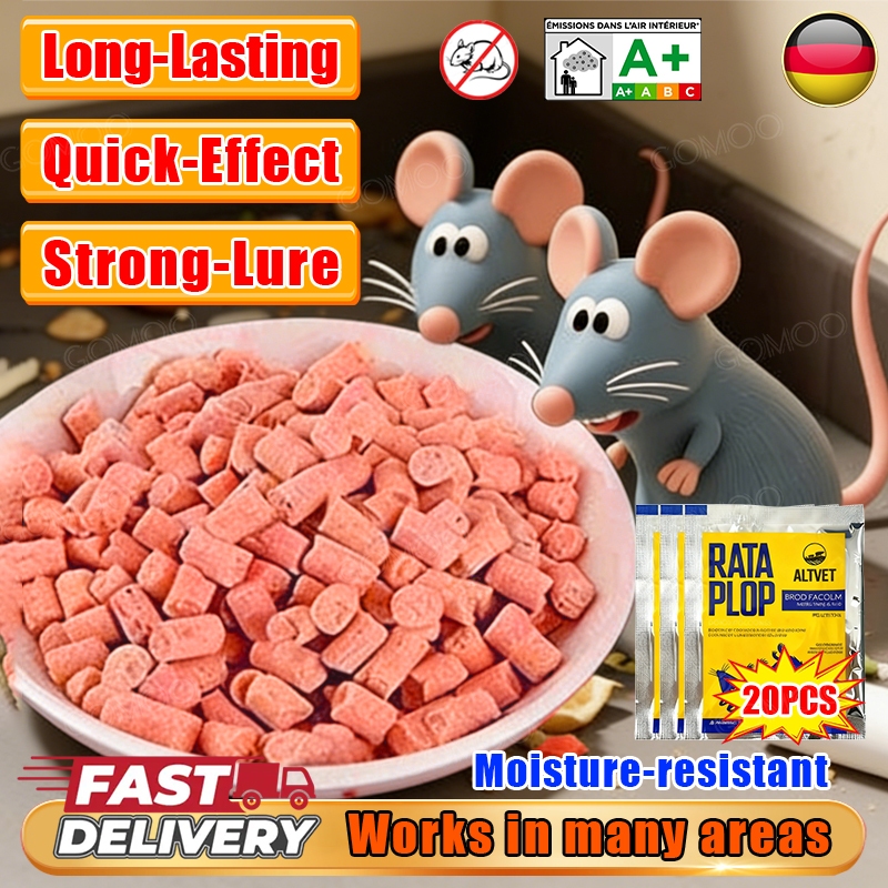 GOMOO Rat Poison Powder 20pcs RODENTICIDE Powerful Home RAT POISON Rat ...