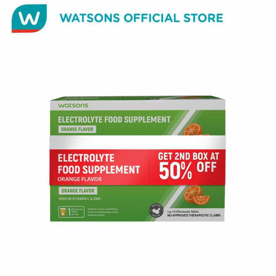 WATSONS GENERICS Electrolyte Drink Effervescent Tablets 10s Bundle ...