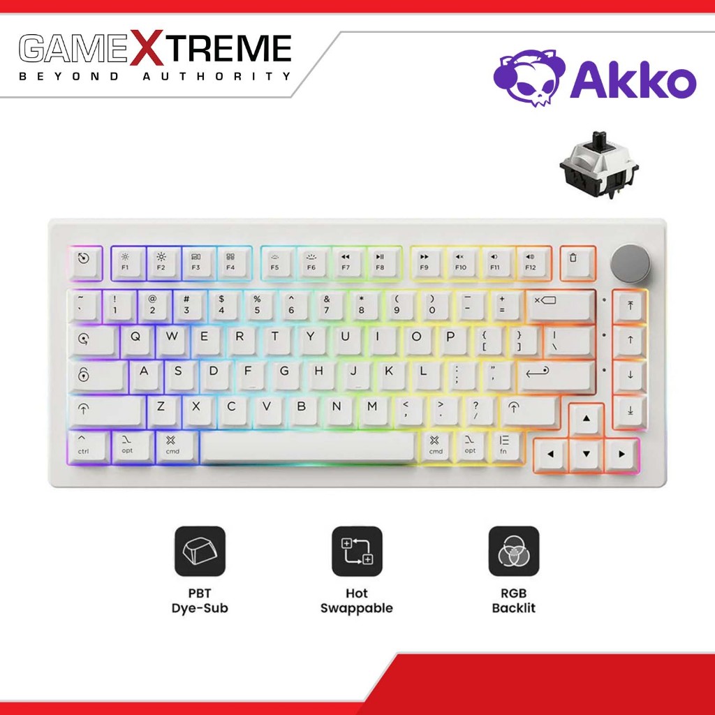 Akko 5075B Plus Air Multi-Mode Backlight Hot-Swappable Keyboard (Akko ...