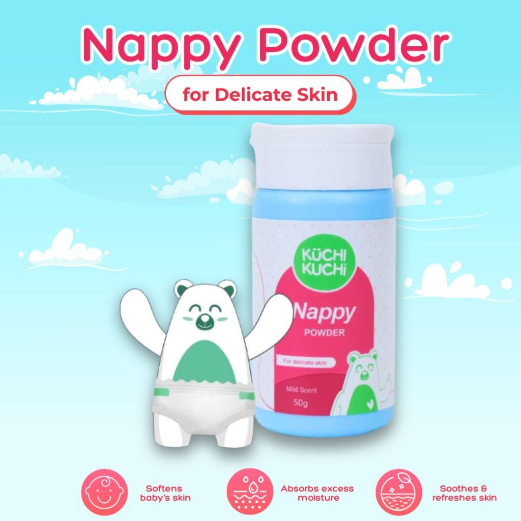 Kuchi Kuchi Nappy Powder for Baby 50g | Diaper Rash Relief, Anti-Rashes ...