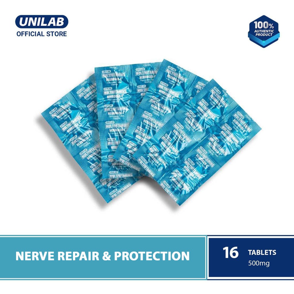 Unilab Neurogen E with Vitamin E and B Complex 16 Tablets - For Healthy ...