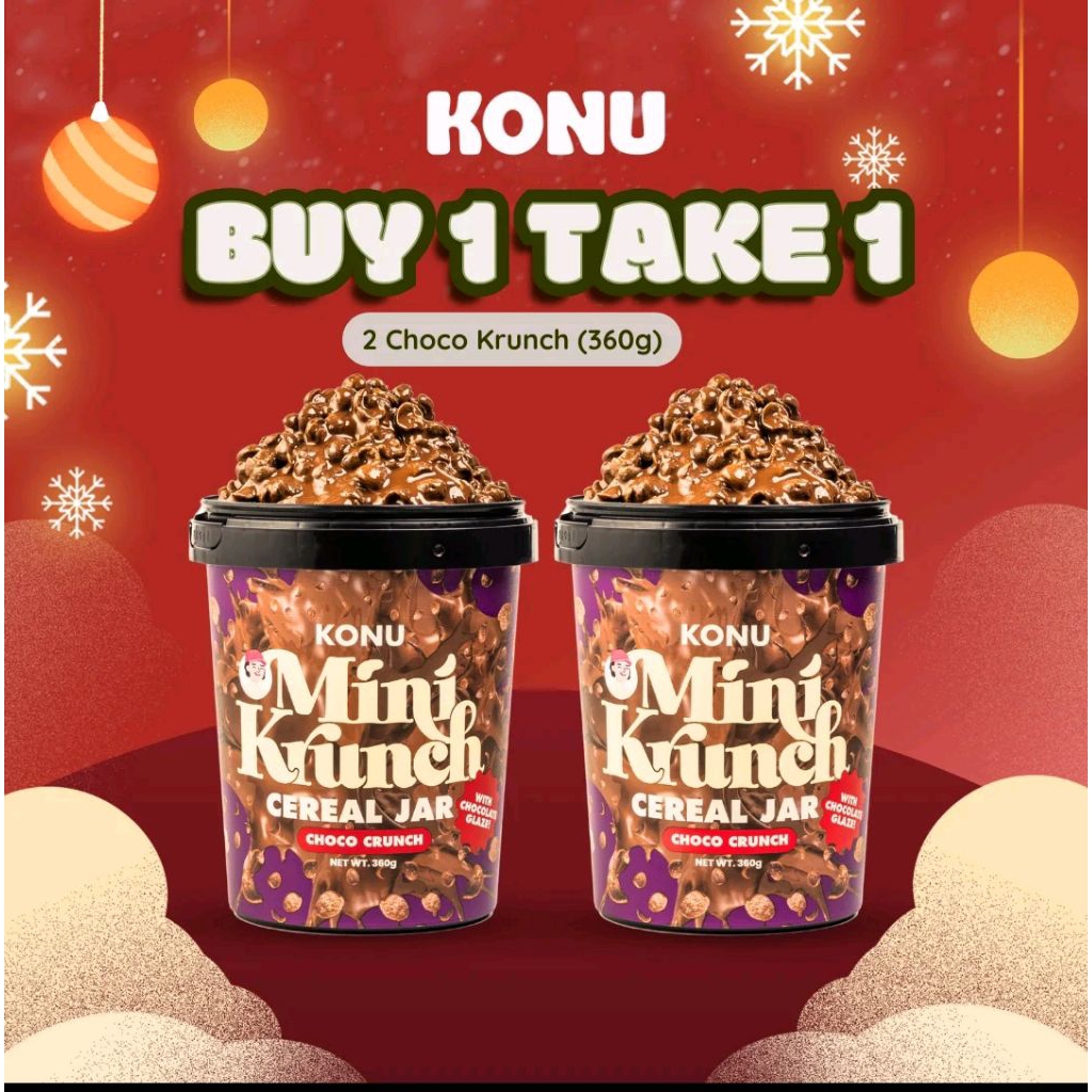 KONU MINI KRUNCH CEREAL JAR (BUY1 TAKE1 360g) | Shopee Philippines