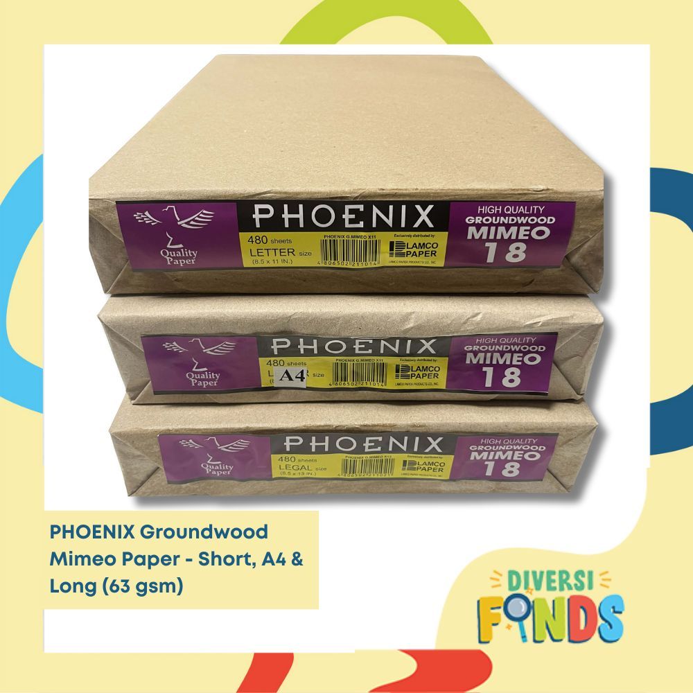 Phoenix Sub 18/63 gsm Groundwood Mimeo Paper / Newsprint paper Short ...