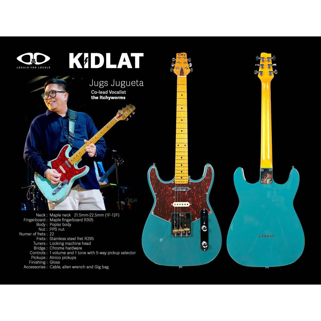 D&D KIDLAT ELECTRIC GUITAR - BLUEBIRD | Shopee Philippines