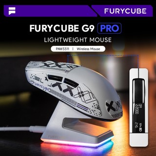 FURYCUBE G9 Gaming Mouse Wireless 2.4G High DPI Black White Mice With ...