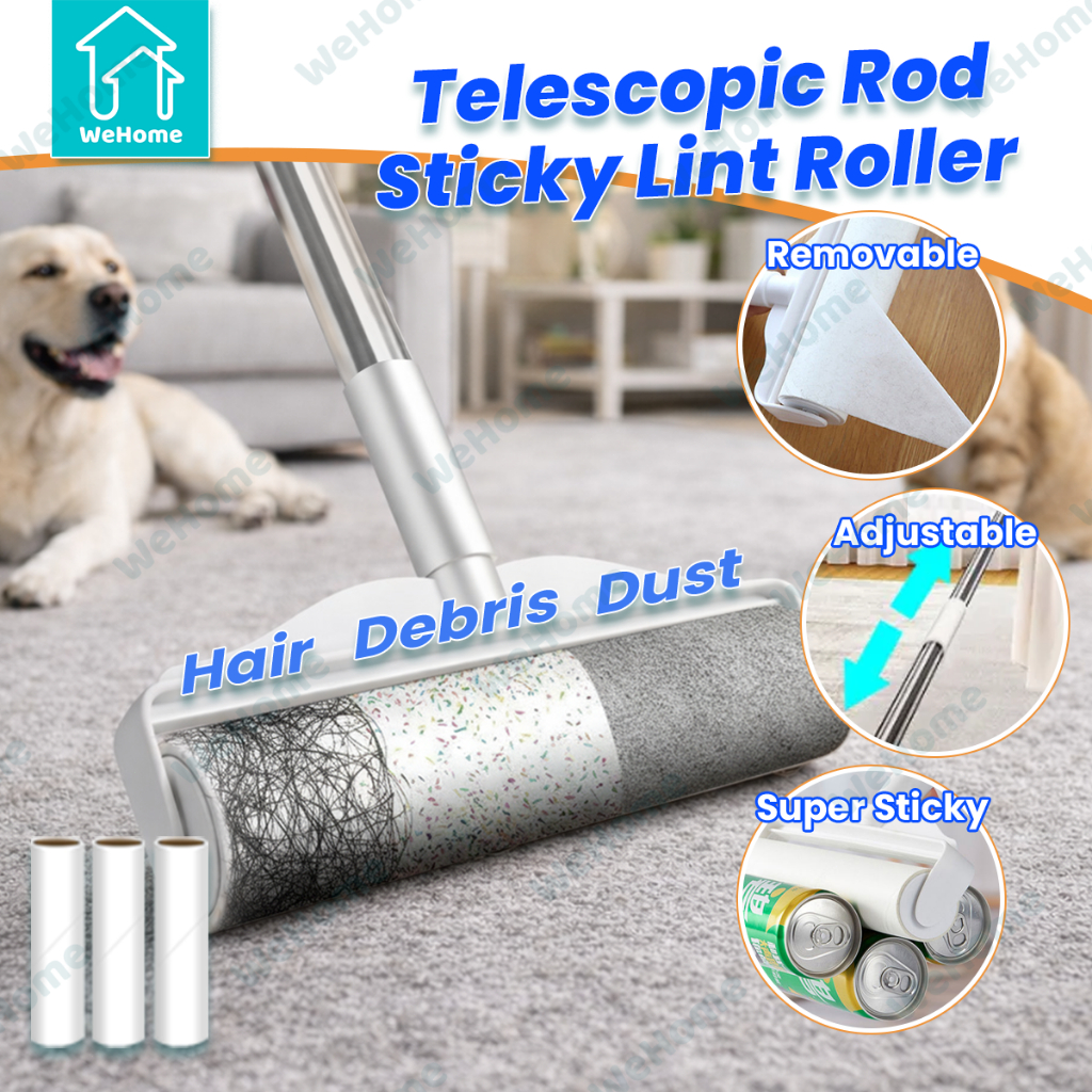 Wehome Sticky Lint Roller Clothes Dust Remover Cleaner Pet Hair Sticky ...