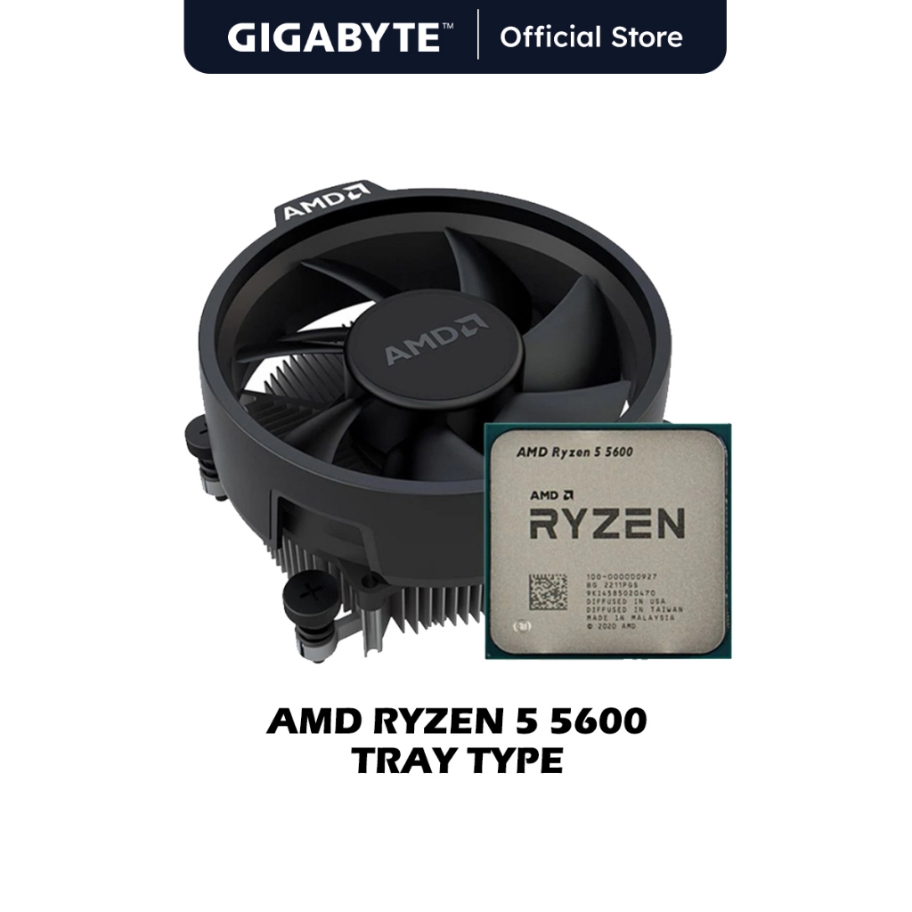 AMD Ryzen 5 5600 6 Cores 12 Threads Socket AM4 Desktop Processor with ...