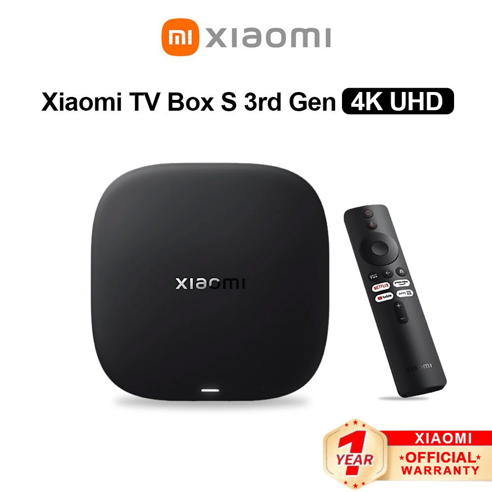 [HOLIDAY SALE] Xiaomi TV Box S 3rd Gen 4K Ultra HD Dolby Vision Google ...