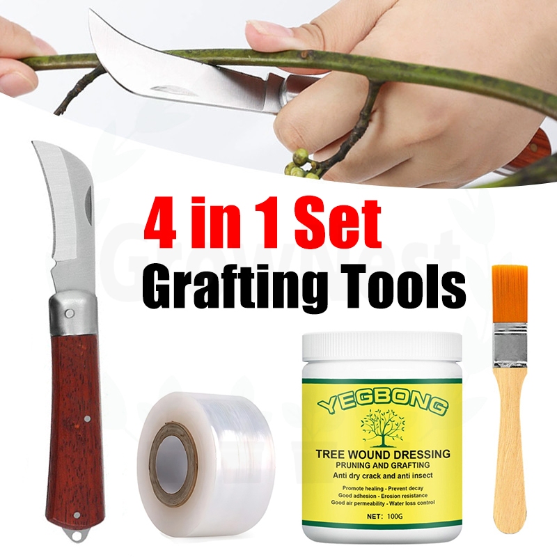 4in1 Grafting Tools Set Garden Grafting Pruning Tool Tree Seedling ...