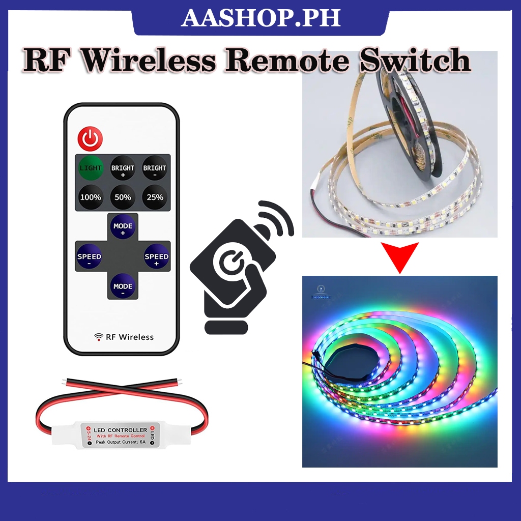 RF Wireless Remote Switch Controller Dimmer Wireless Remote Control 11 ...