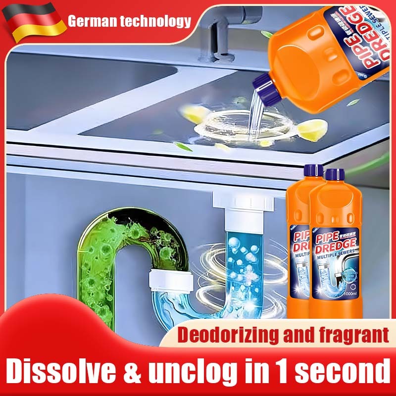 Drain cleaner clog remover Sink Dissolves 1,000 types of clogs Drainage ...