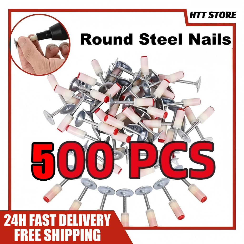 500pcs Manual Steel Nails Steel Nail Gun Rivet Tool Accessories Nail ...