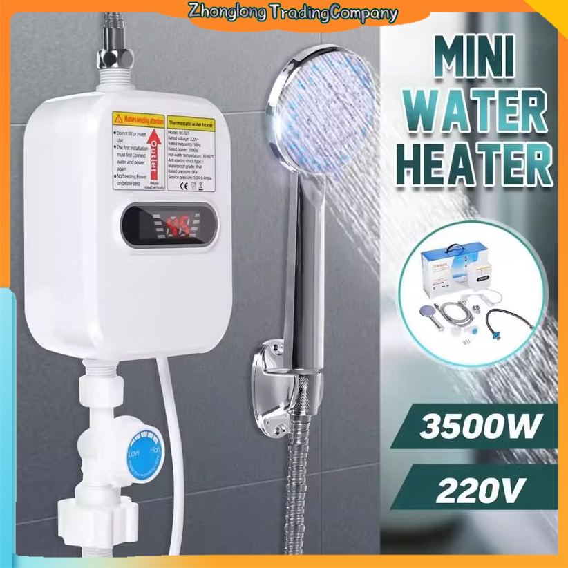 shower set for bathroom 3500W 220V water heater with on-screen ...