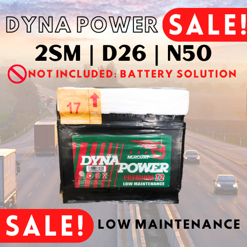 2SM D26 N50 Dyna Power Low Maintenance (Not included: BATTERY SOLUTION ...