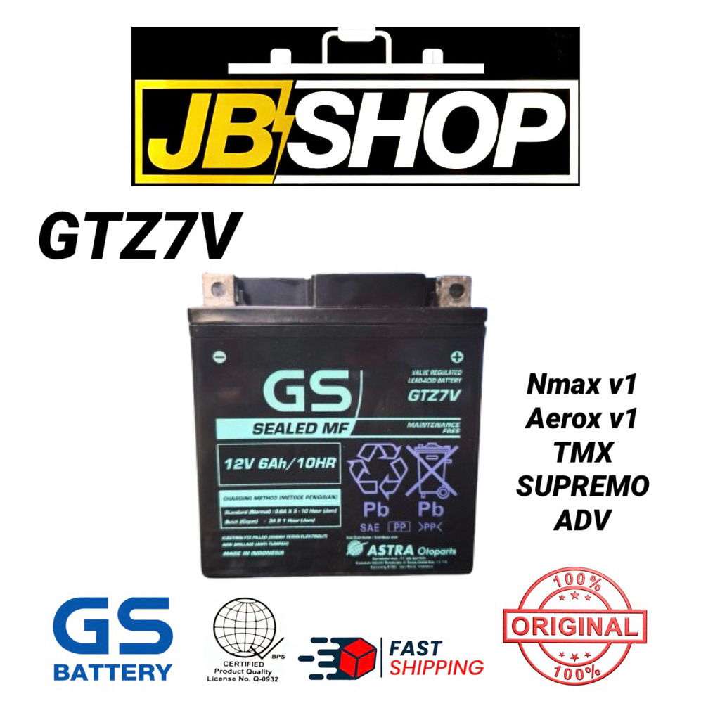GS Battery GTZ7V NMAX V1 / AEROX V1 / TMX SUPREMO | Shopee Philippines