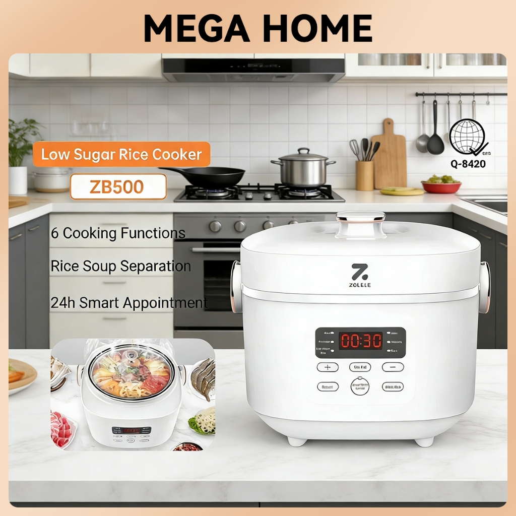Orro Home Essential ZOLELE ZB500 Low Sugar Rice Cooker Smart Hot Pot ...