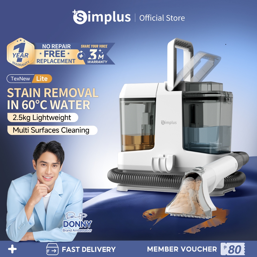 Simplus Portable Spot Vacuum Cleaner Wet & Dry Use Multi Surface ...