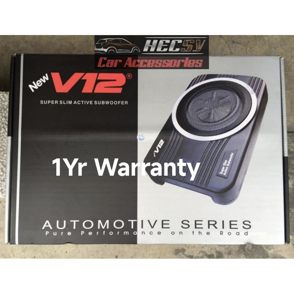 Alpine V12 Subwoofer Amplified Power Sub Underseat Innova Fortuner ...