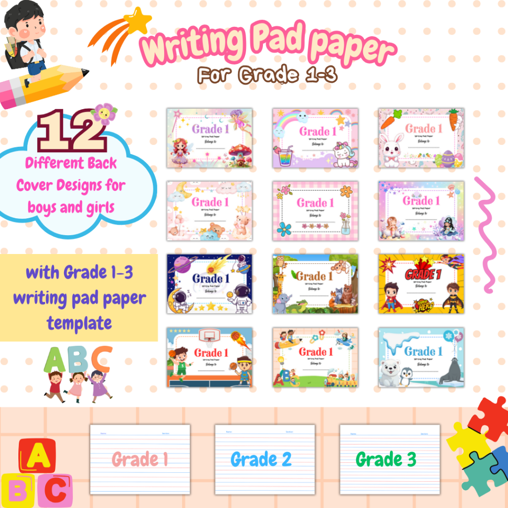 Personalized Writing Pad Paper for Grade 1-3 | Shopee Philippines