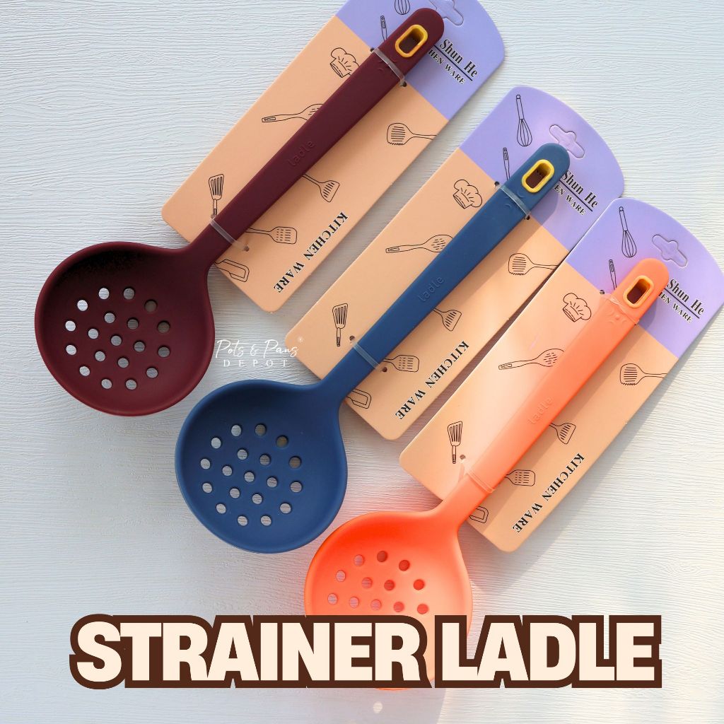 SILICONE STRAINER LADLE | DINNERWARE | HOT POT ACCESSORY | Shopee ...