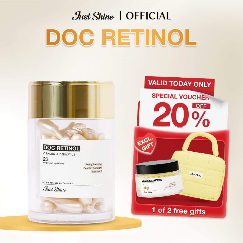 Just Skin Doc Retinol whitening serum - Capsules anti-aging fading dark ...