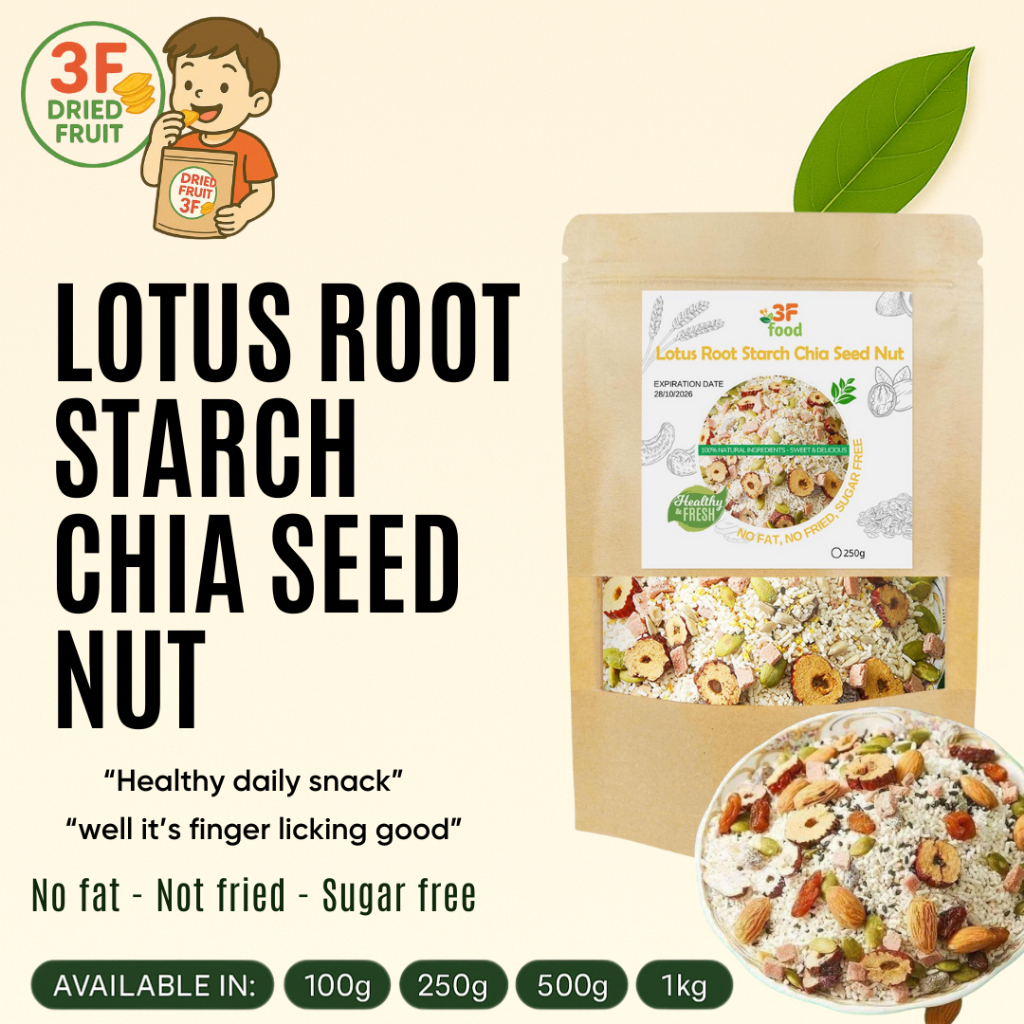 LOTUS ROOT STARCH CHIA SEED NUT 3F FOOD - Chia Seed Cereal Lotus Root ...