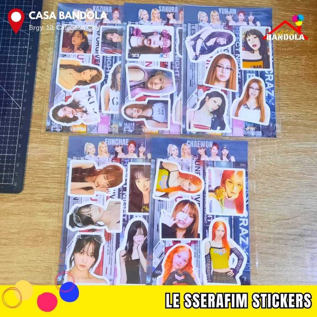 CASABANDOLA K-Pop Fan-Made Vinyl Sticker Sheet | Le-Sserafm-inspired ...
