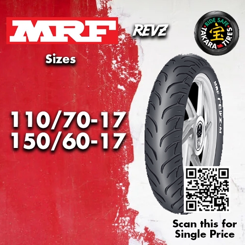 MRF REVZ TIRE 17 BY TAKARA TIRES FOR MOTORCYCLE TIRES, GULONG, TUBELESS ...