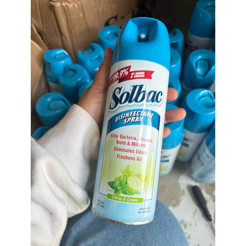 solbac disinfectant spray 300ml-(random) | Shopee Philippines