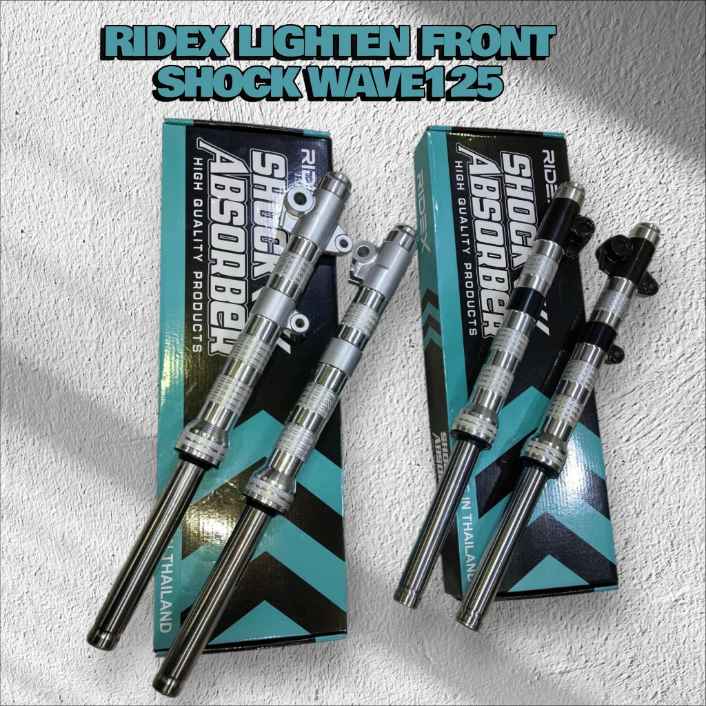 RIDEX ASSEMBLY Lighten FRONT SHOCK for WAVE 125 (DISC BRAKE TYPE ...