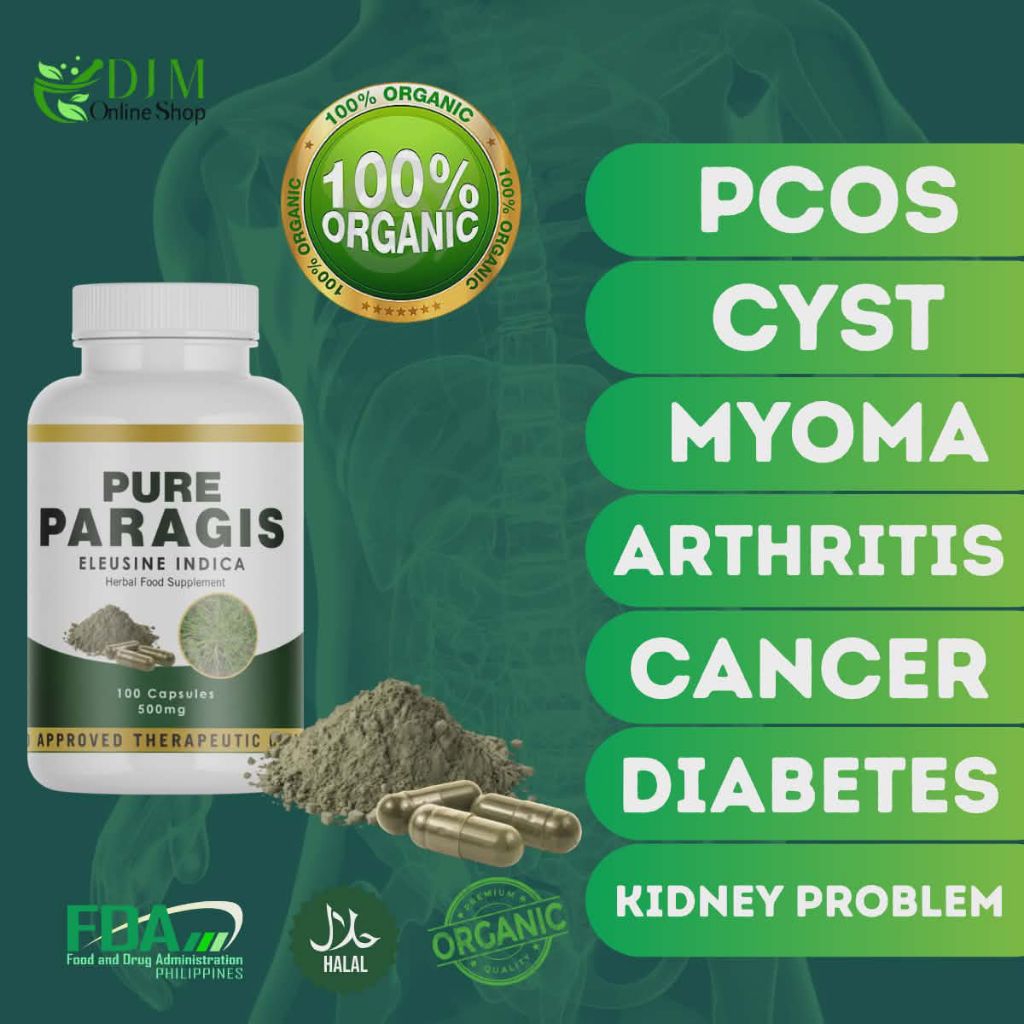 Pure Paragis Herbal Supplement 100 Capsule 500mg | Shopee Philippines