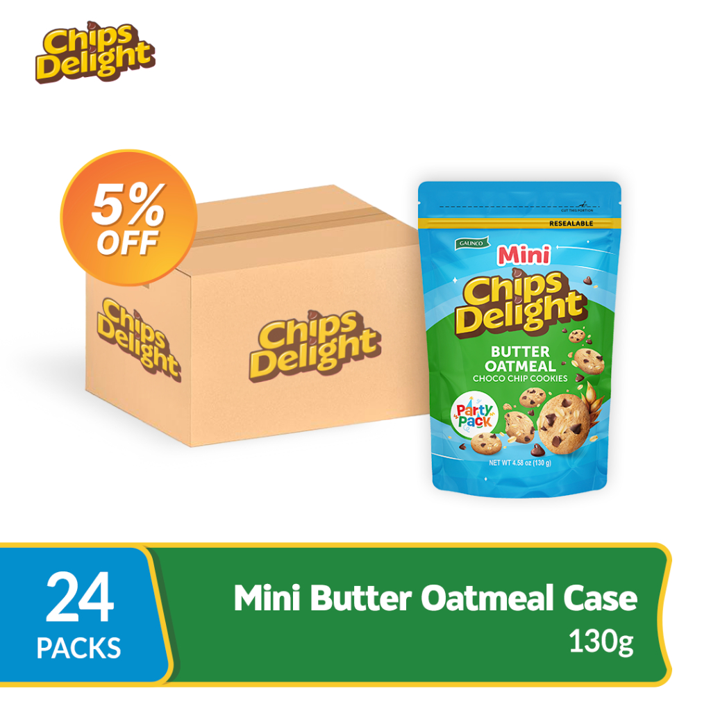 Chips Delight Mini Butter Oatmeal 130g Case | Shopee Philippines
