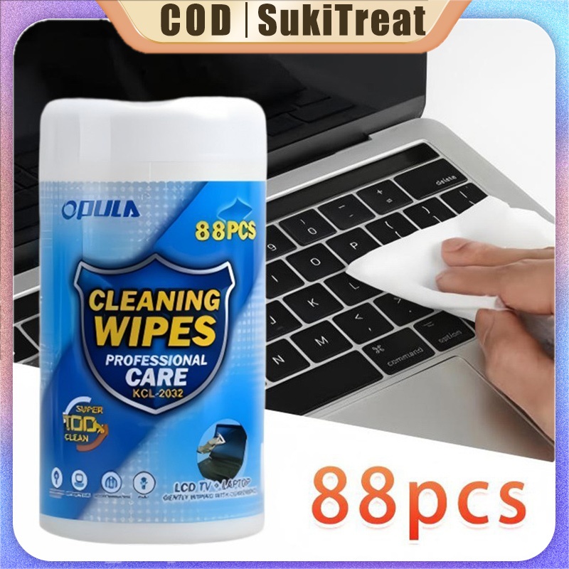 88PCS Screen Cleaning Wipes Soft Disposable Anti Static For Computer ...