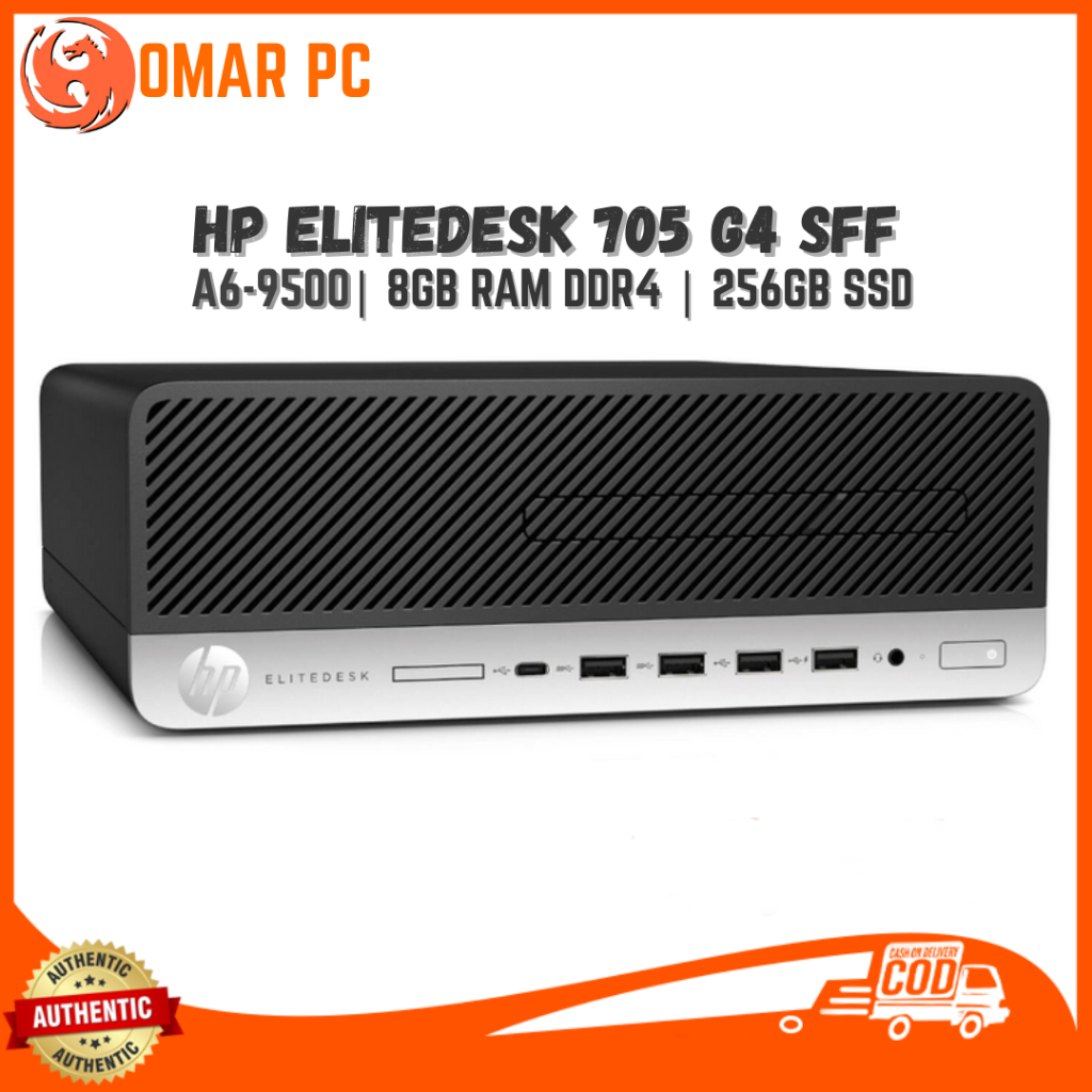 HP ELITEDESK 705 G4 SFF A6 9500 | 8GB RAM DDR4 | 256GB SSD (UPGRADABLE ...