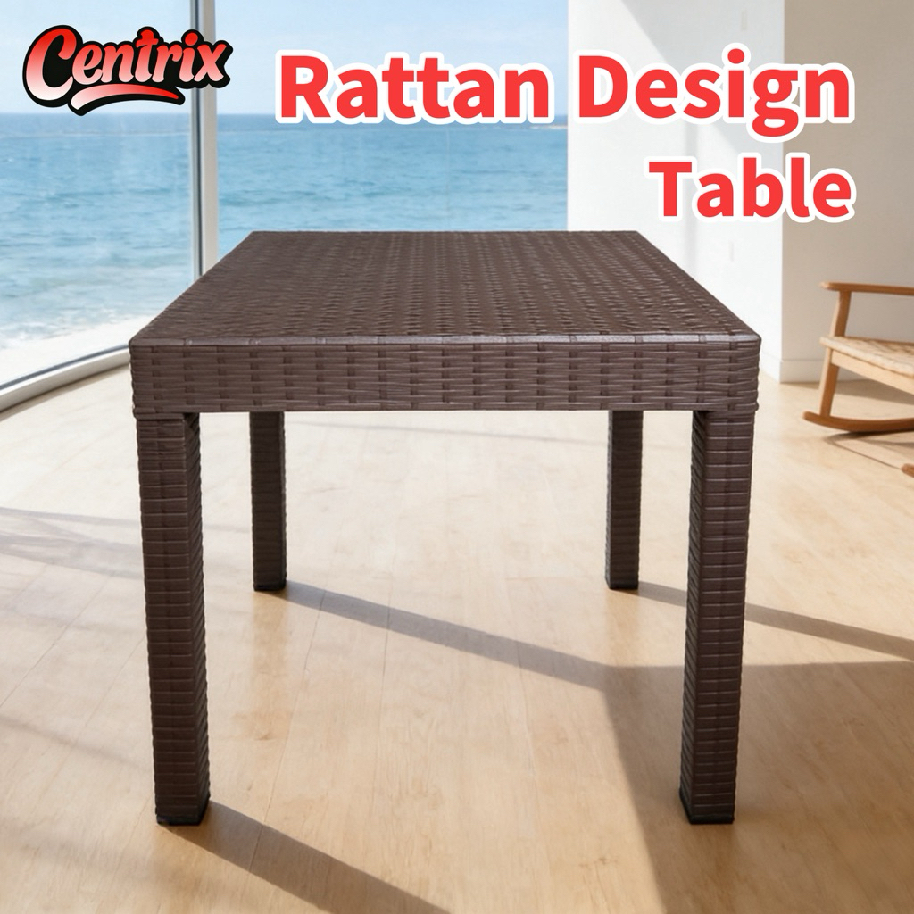 Centrix Rattan Table High-Quality FULL RATTAN #7450 | Shopee Philippines
