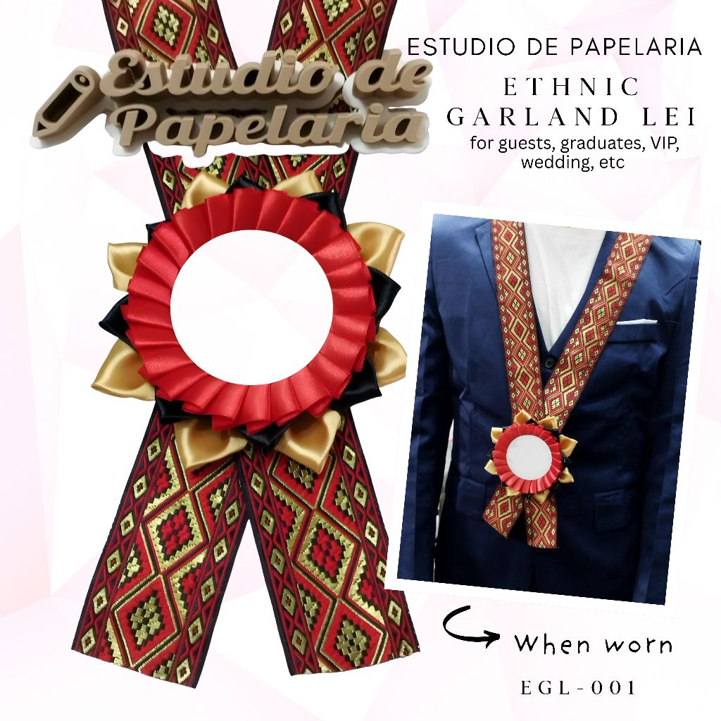 Estudio | Handcrafted Rosette Lei Garland in Ethnic Design for ...