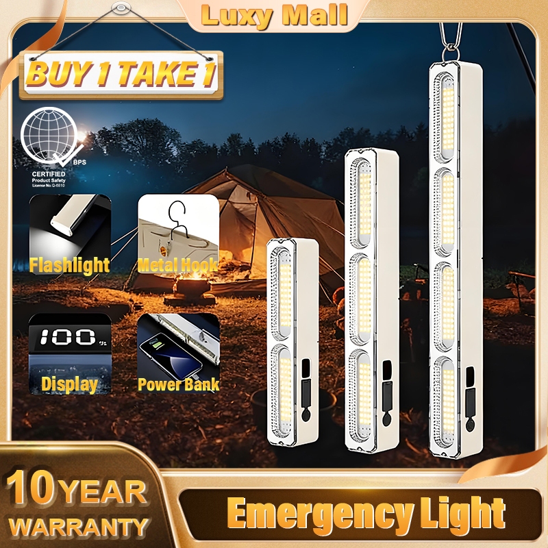 Luxy LED Emergency Light Rechargeable Outdoor Waterproof Camping Light ...