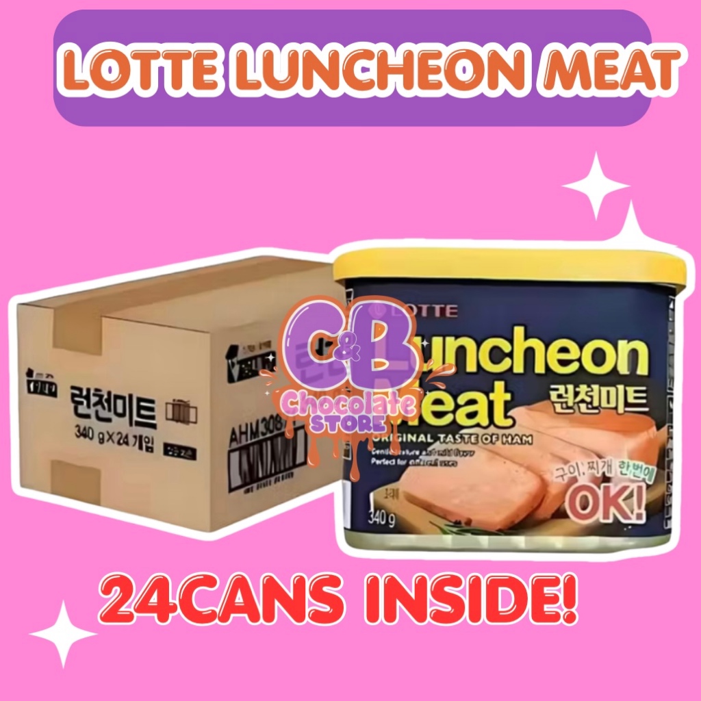 [WHOLESALE] LOTTE OK LUNCHEON MEAT PER BOX (24PCS INSIDE) | Shopee ...