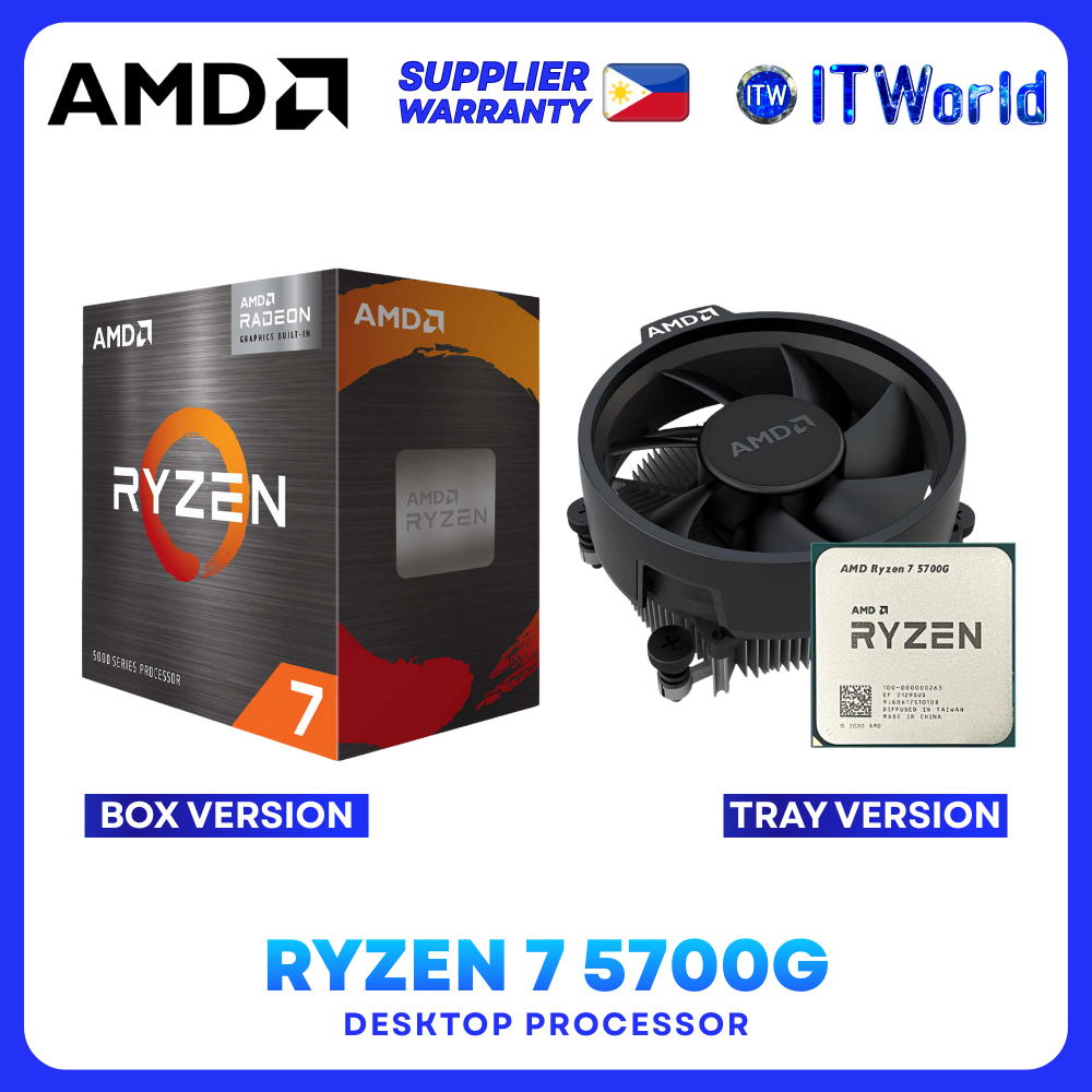 [RYZEN SALE] AMD Ryzen 7 5700G CPU - 8 Cores / 16 Threads up to 4.6GHz ...