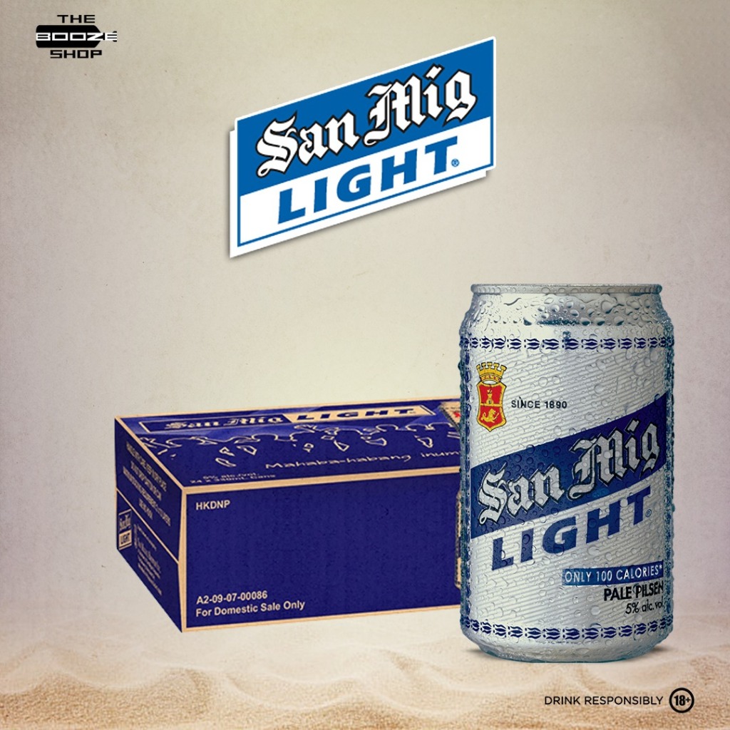San Miguel Light Beer Can 330ml x24 (Case) | Shopee Philippines