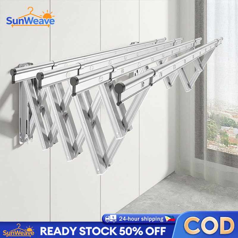 Aluminum Alloy Drying Rack Retractable Foldable Drying Rack Sampayan ...