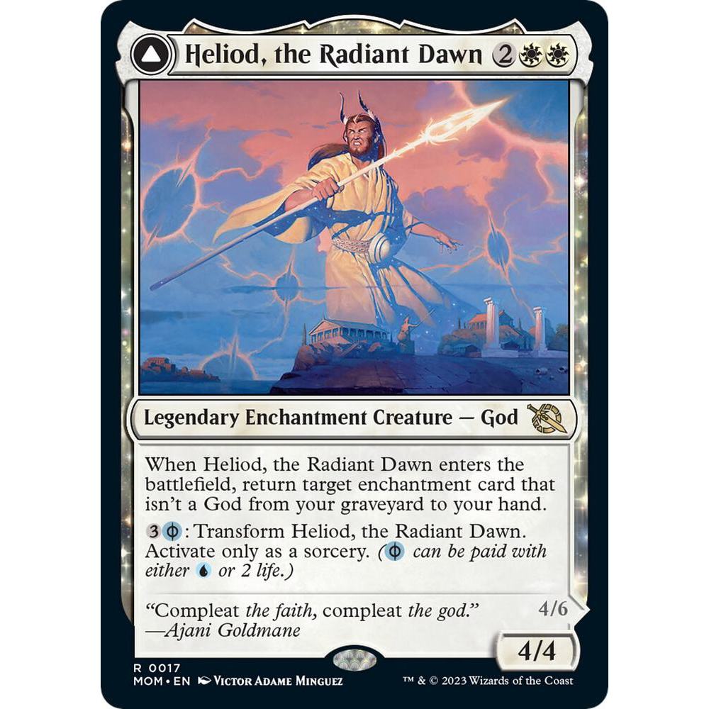 MTG Heliod, the Radiant Dawn #17 - March of the Machine (MOM) | Shopee ...
